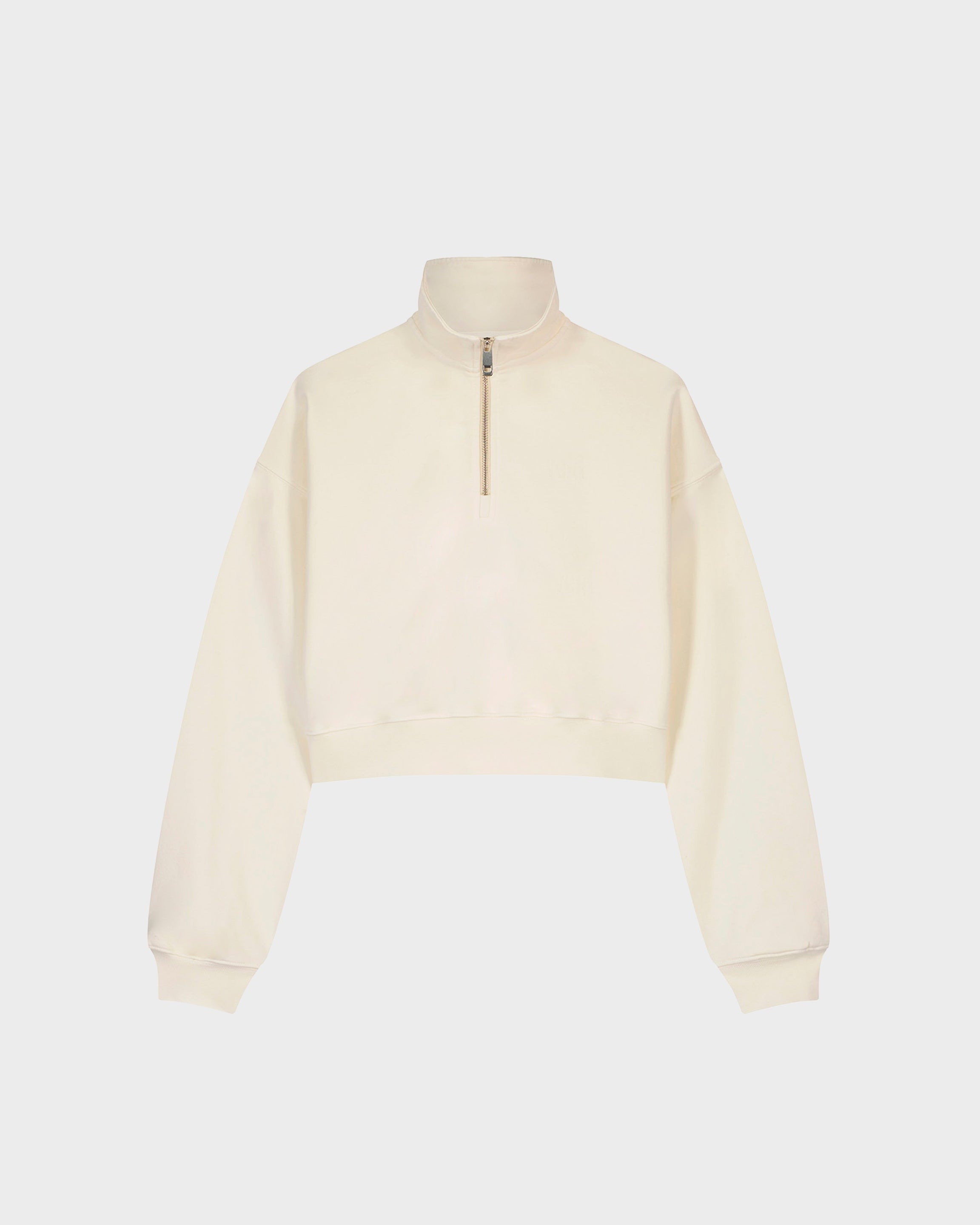 Runyon Cropped Quarter-Zip Sweatshirt – VELD
